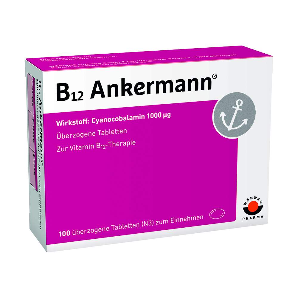 B12 Ankermann® 1000µg 100 überz. Tbl. Preisvergleich