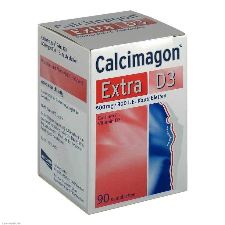 Calcimagon® Extra D3, 500 mg/800 I.E., 90 Kautbl. Preisvergleich