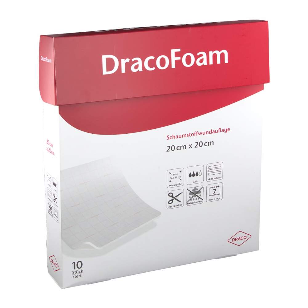 DracoFoam Schaumstoffverband 10 St. 20x20cm Preisvergleich