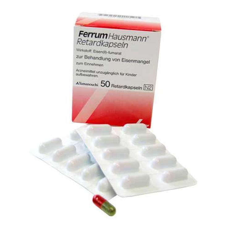 Ferrum Hausmann®, 100 mg Eisen 50 Hartkaps., retardiert Preisvergleich