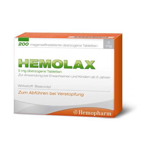 Hemolax 5 mg 200 msr. überzog. Tbl. Preisvergleich