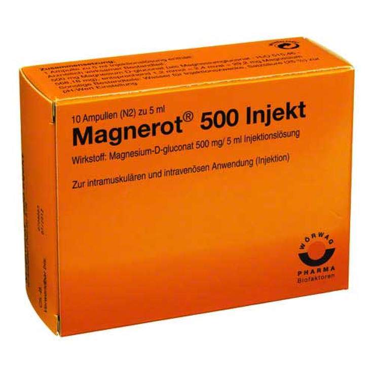 magnerot® 500 Injekt 10x5ml Preisvergleich