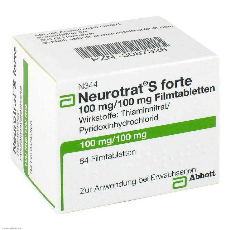 Neurotrat® S forte, 100 mg/100 mg, 84 Filmtbl. Preisvergleich
