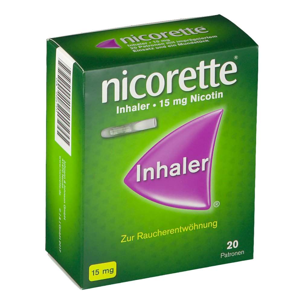 Nicorette® Inhaler 15mg, 20 Patronen + 1 Mundstück Preisvergleich