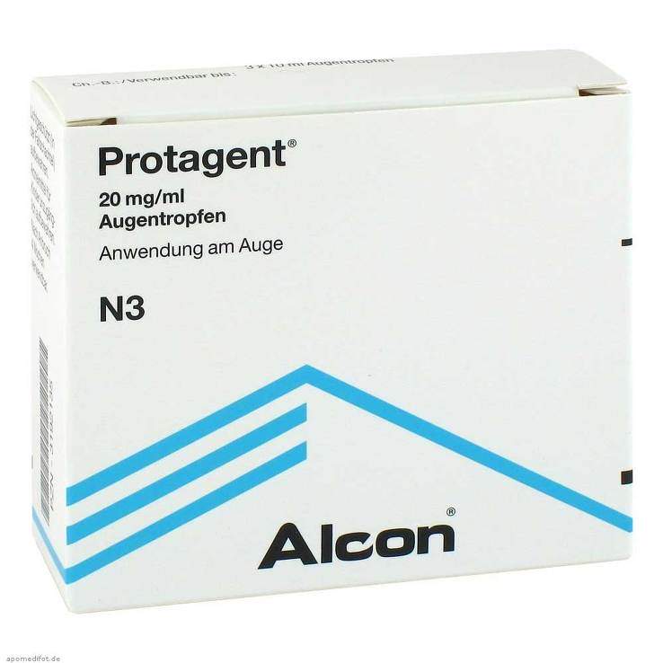 Protagent Augentropfen 20 mg/ml 3x 1 Fl. 10 ml Preisvergleich