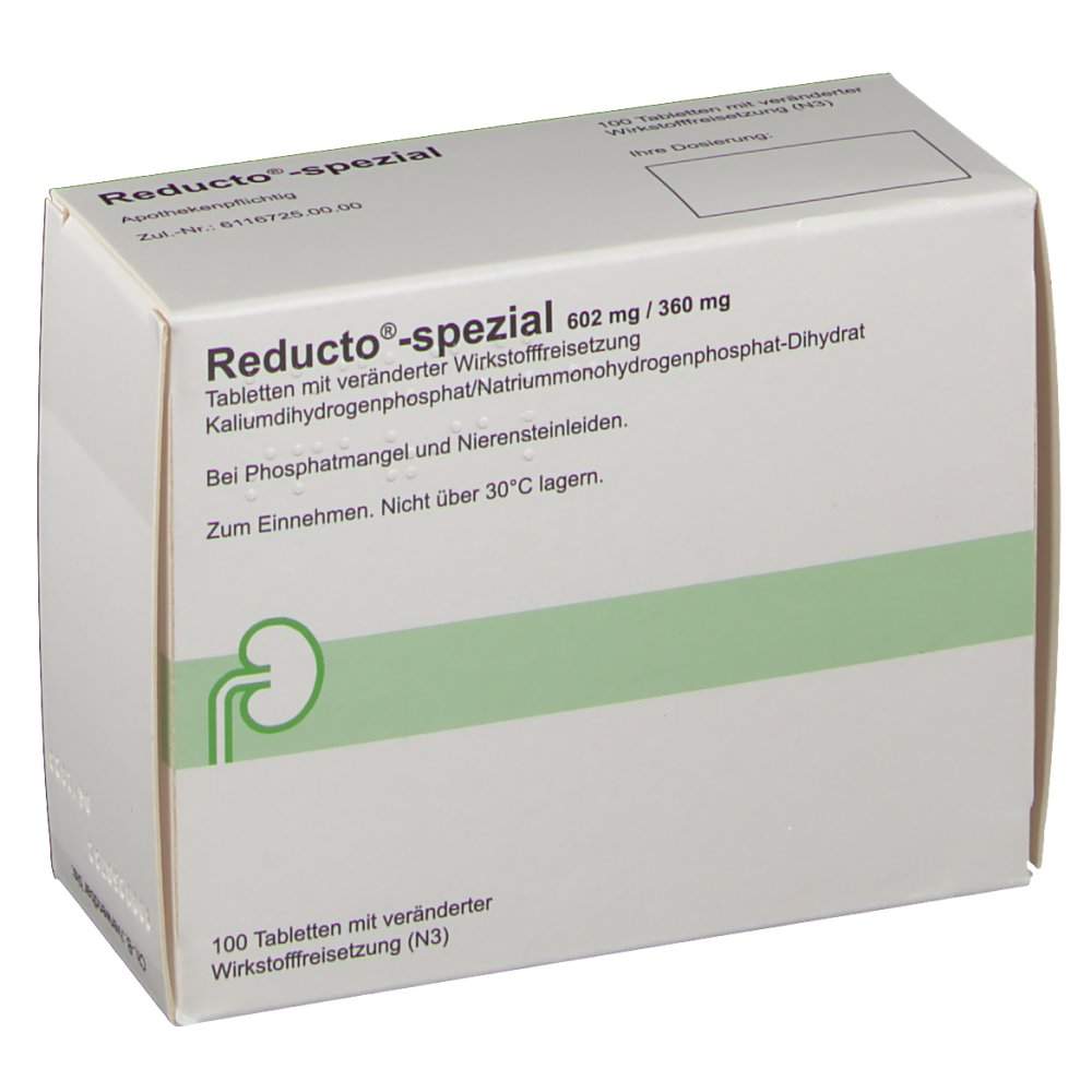 Reducto® spezial 602 mg/360 mg 100 Tabletten mit veränderter ...
