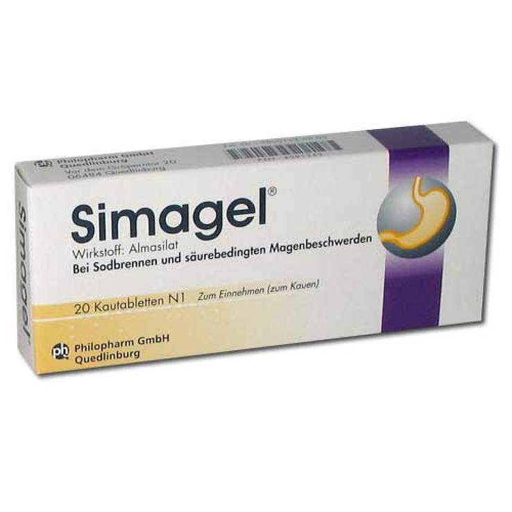 Simagel® 430 mg 20 Kautabletten Preisvergleich