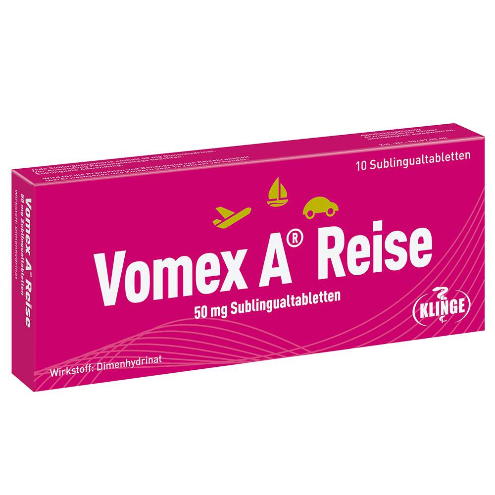 Vomex A Reise 50 mg 10 Sublingualtbl. Preisvergleich